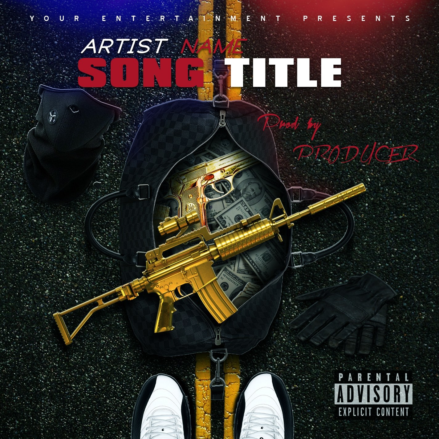 The Getaway Single Cover Template - JAF Creative Studios