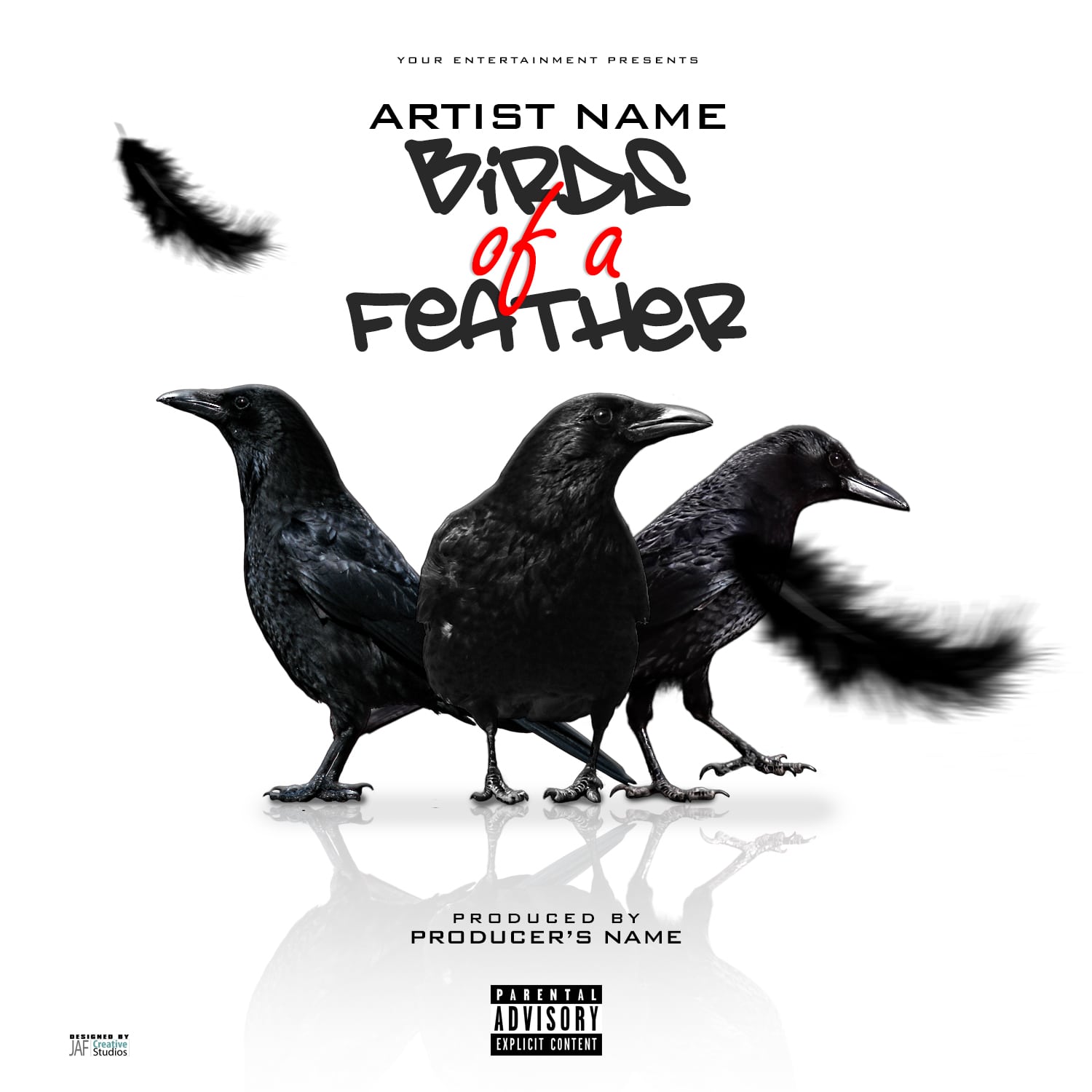 Birds of a Feather Single Cover Template - JAF Creative Studios