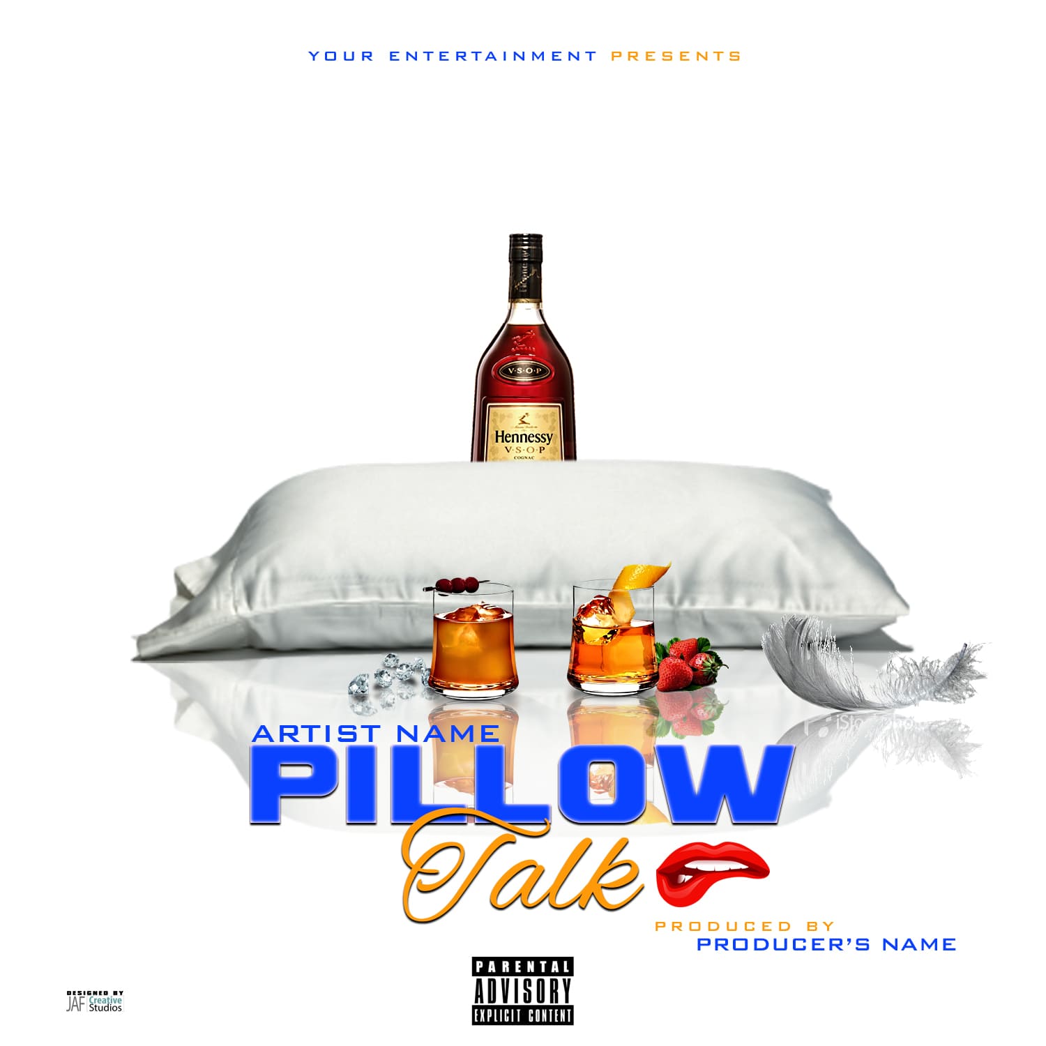 Pillow Talk Single Cover Template - JAF Creative Studios