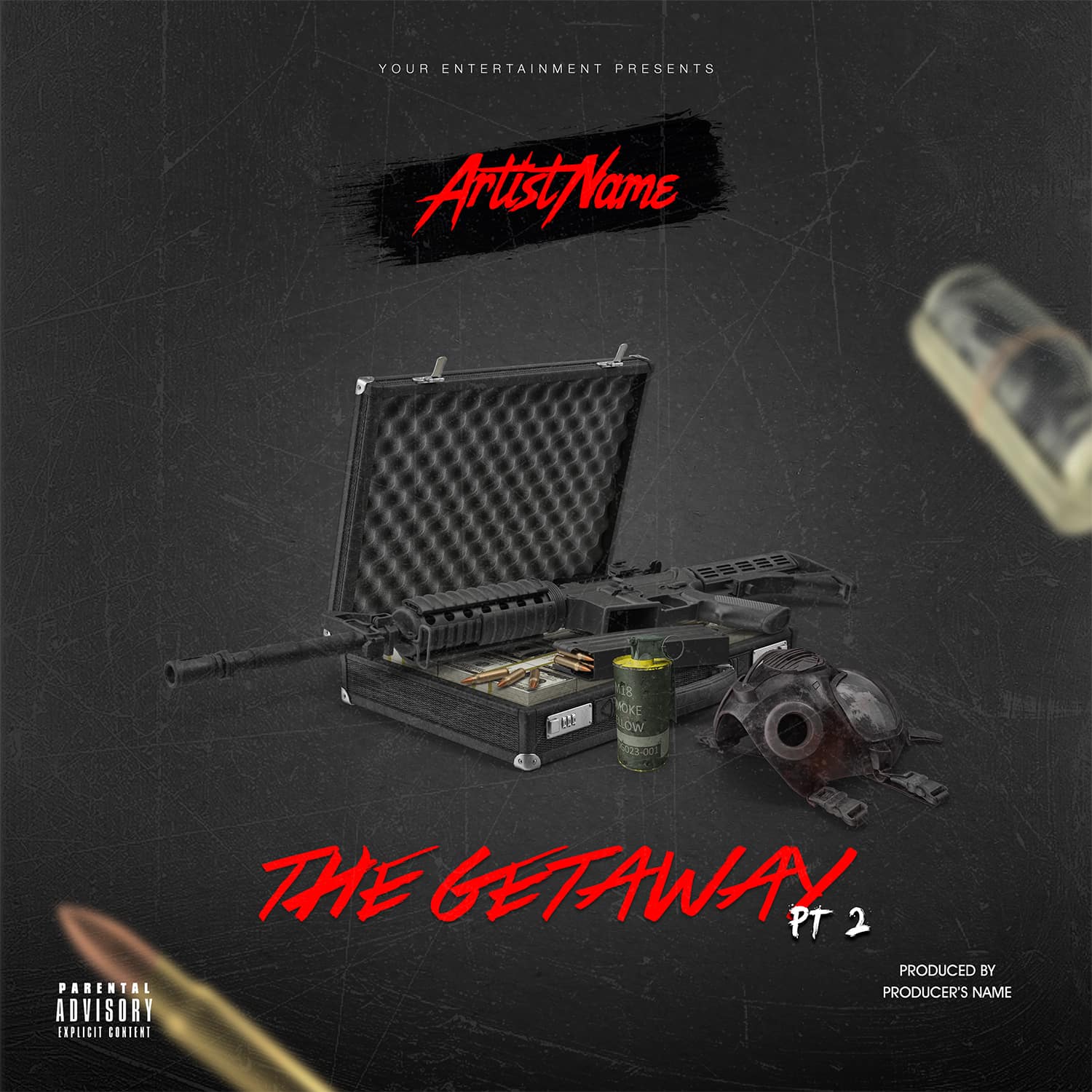 The Getaway 2 Single Cover Template - JAF Creative Studios